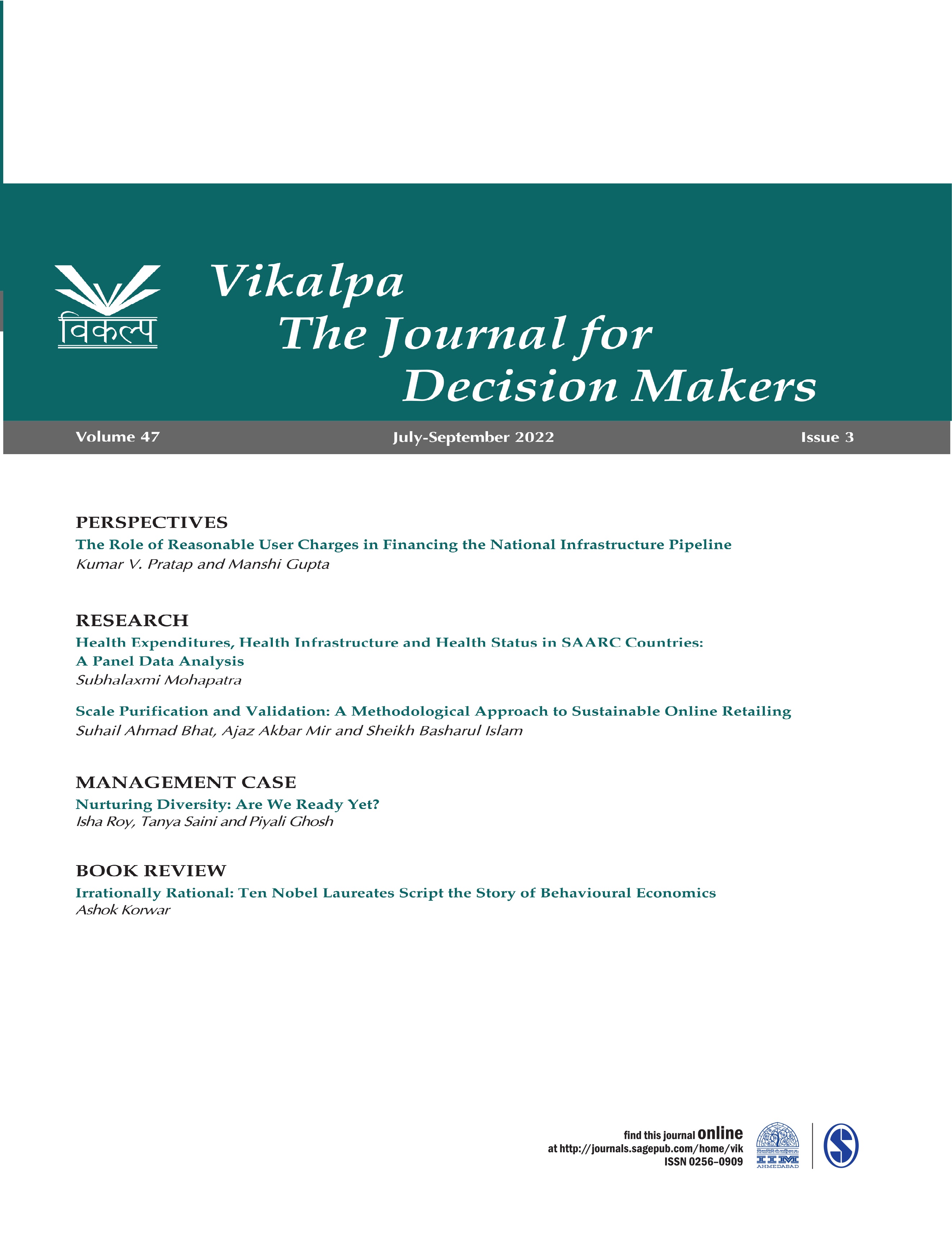 Vikalpa: The Journal for Decision Makers